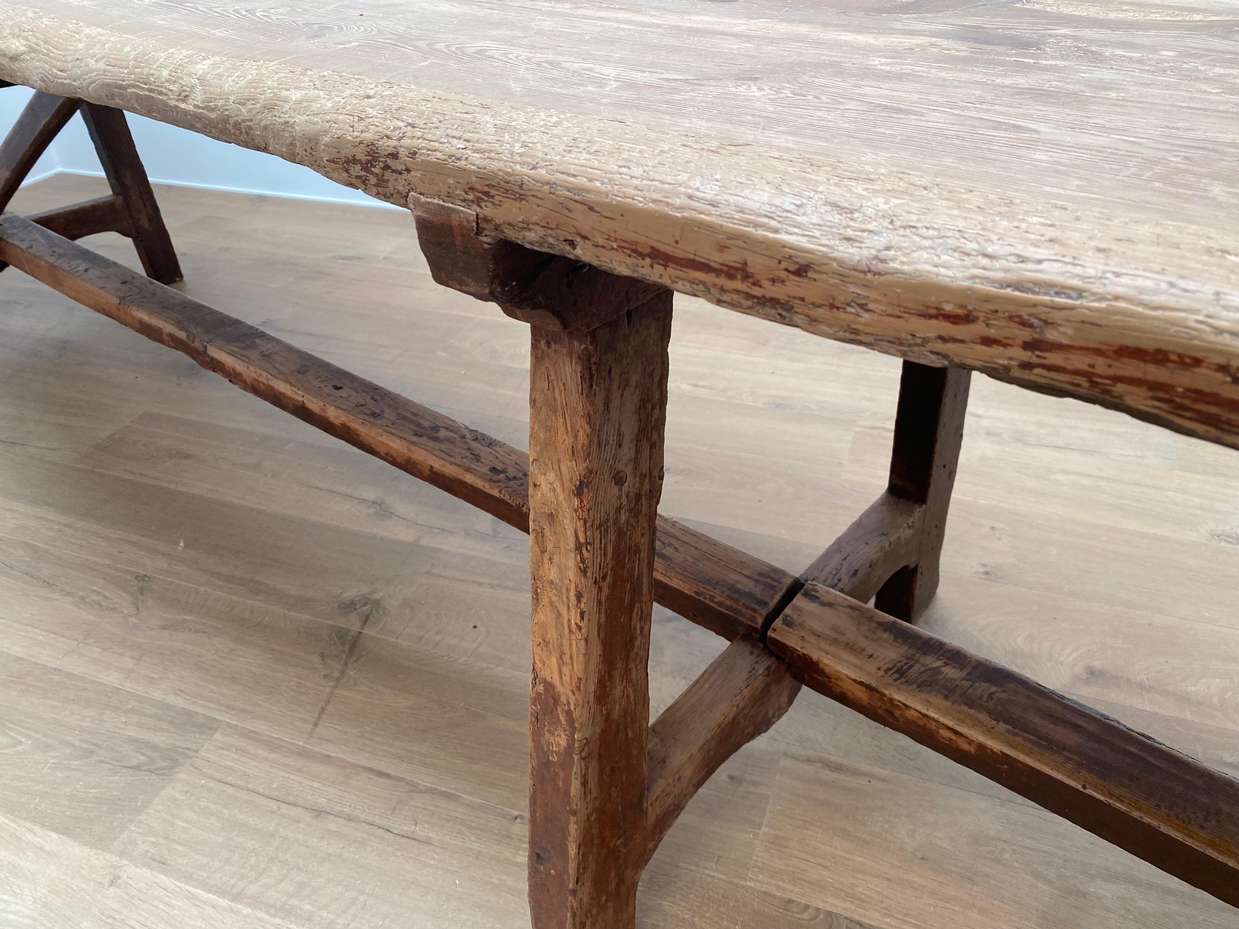 Extremely Large Brutalist Antique Spanish Table For Sale at 1stDibs ...