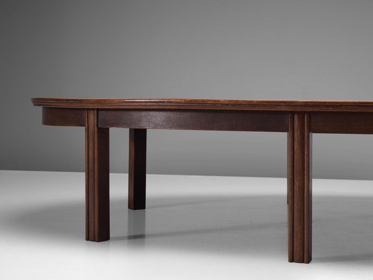 Extremely Large Dutch Dining Table in Stained Oak For Sale at 1stDibs