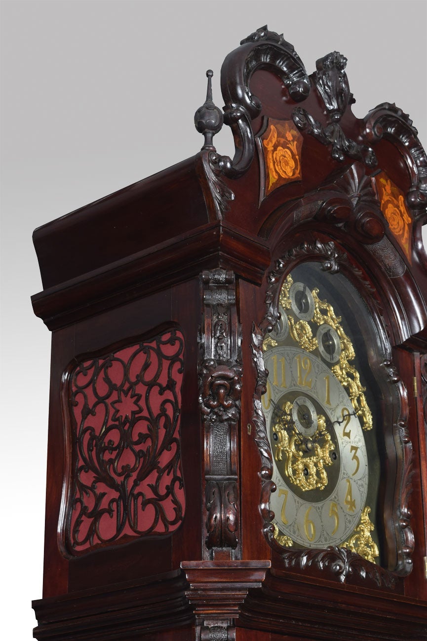 Extremely Large Exhibition Quality Tubular Chiming Longcase Clock at ...