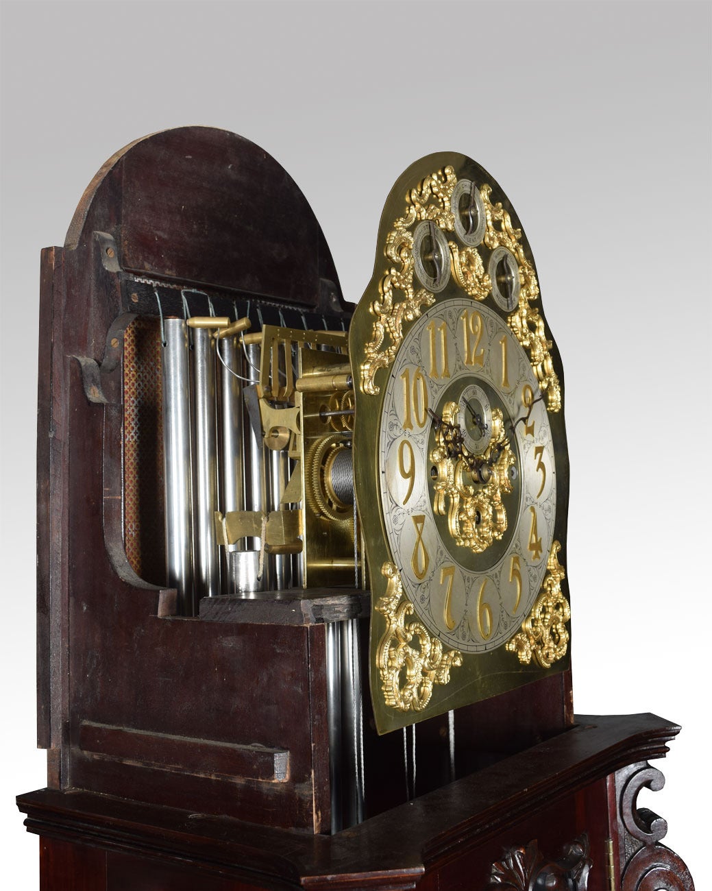 Extremely Large Exhibition Quality Tubular Chiming Longcase Clock at ...