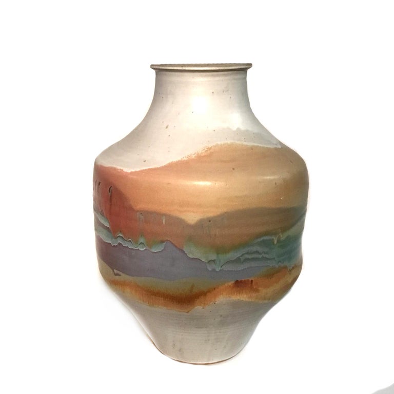 Extremely Large Multi-Color Vase For Sale at 1stDibs