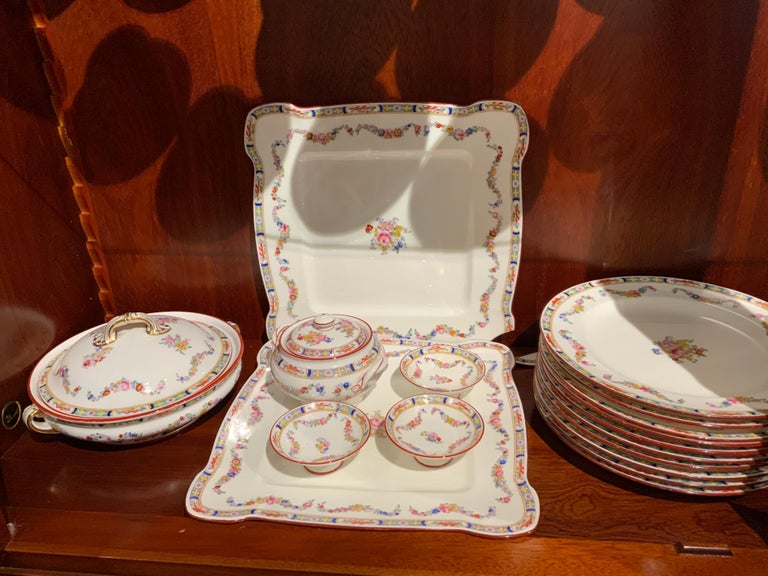 Large Set of Fine English Minton Rose China, Total of 341 Pieces For ...