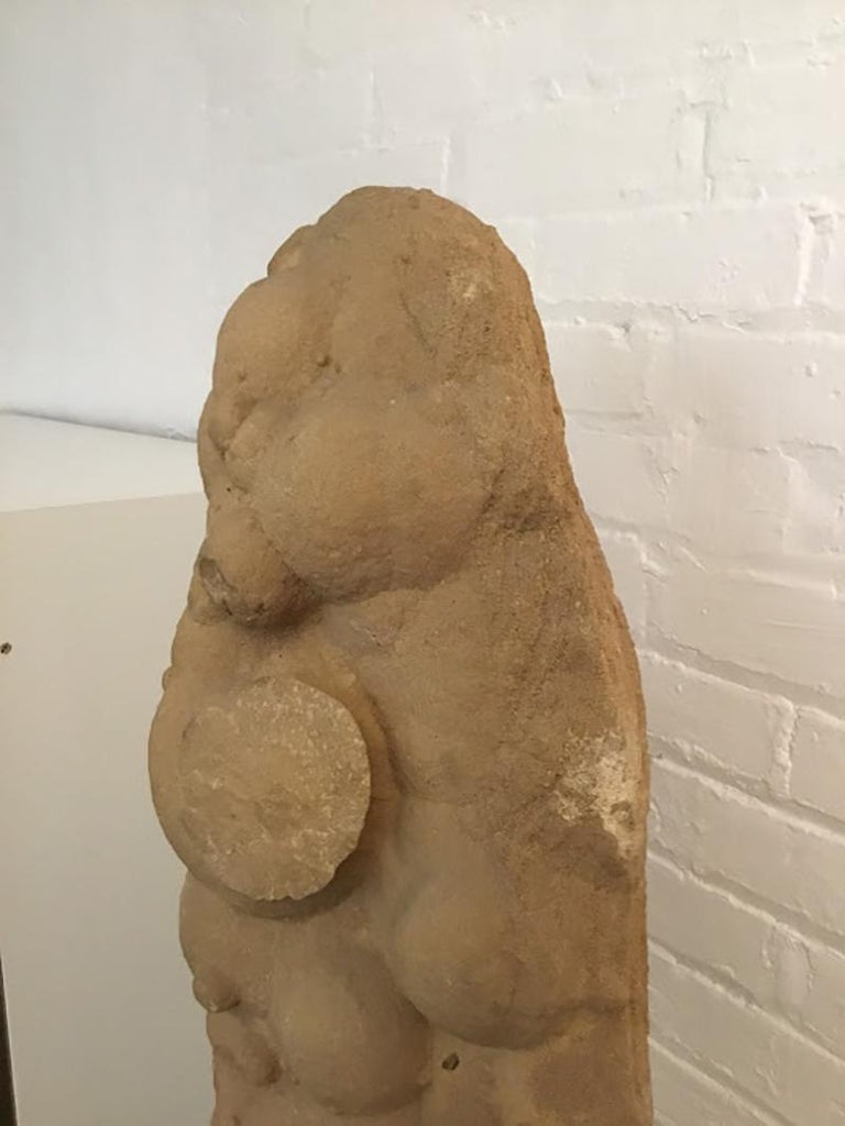 Extremely Large Stand-Mounted Stone Fossil Sculpture For Sale at 1stDibs