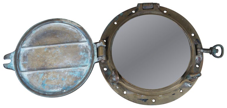 Extremely Rare Antique Swedish Brass Maritime Ships Porthole Storm ...