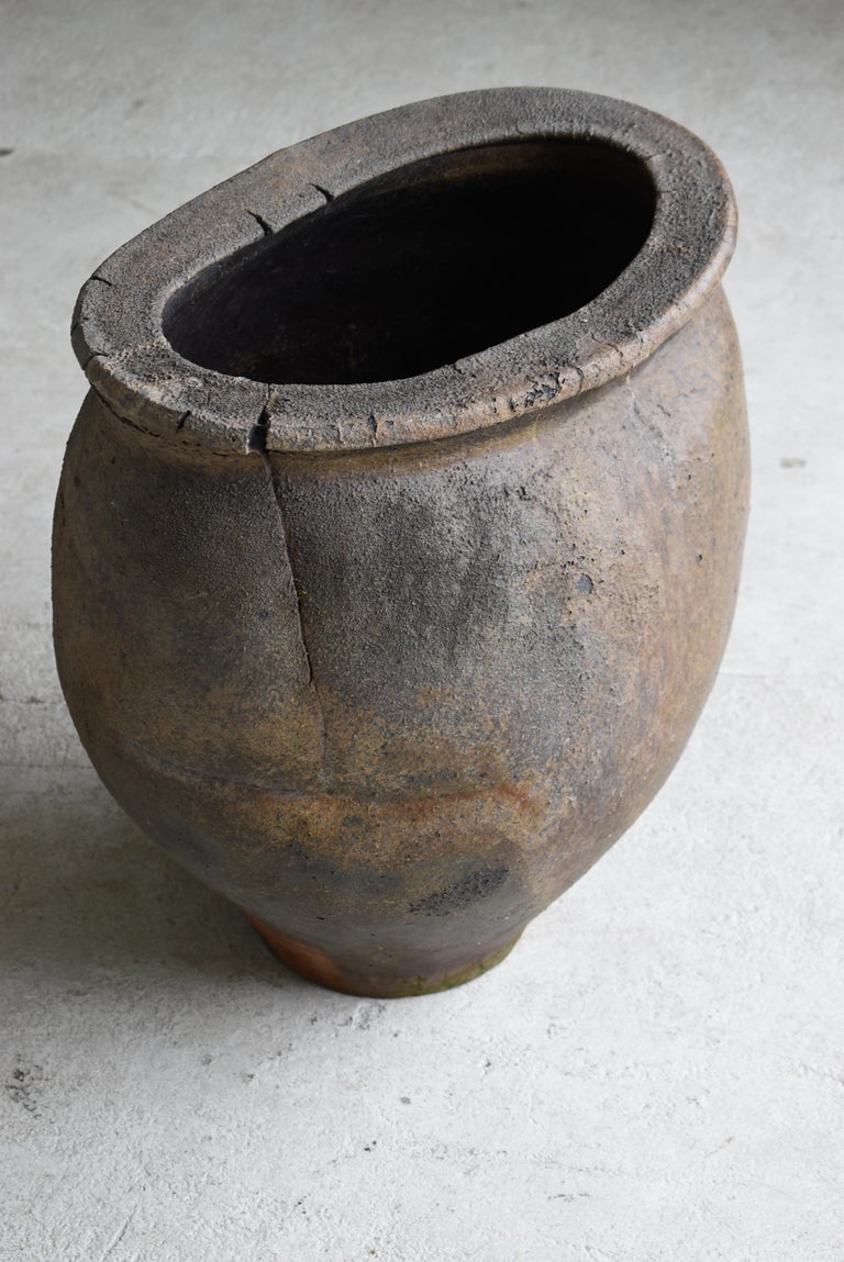 Extremely Rare Japanese Antique Pottery 1600s-1700s/Tsubo Flower Vase ...