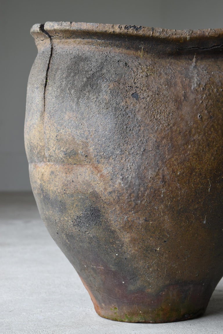 Extremely Rare Japanese Antique Pottery 1600s-1700s/Tsubo Flower Vase ...