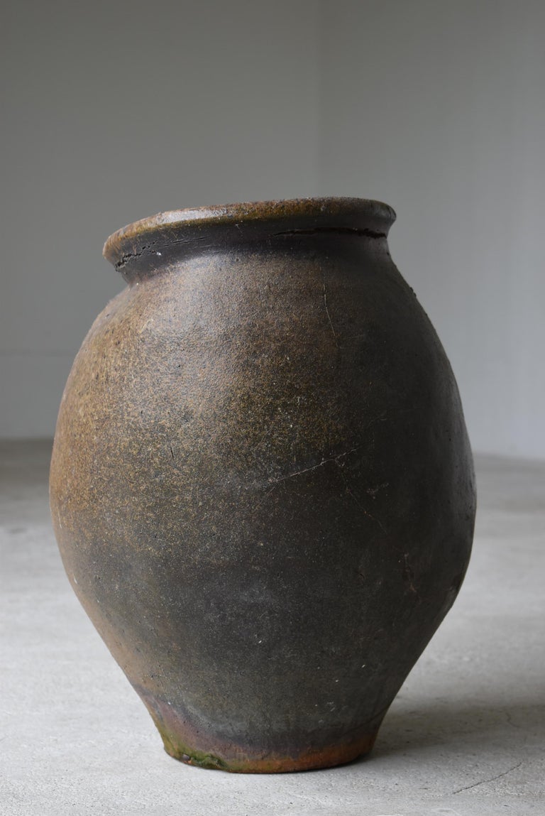 Extremely Rare Japanese Antique Pottery 1600s-1700s/Tsubo Flower Vase ...