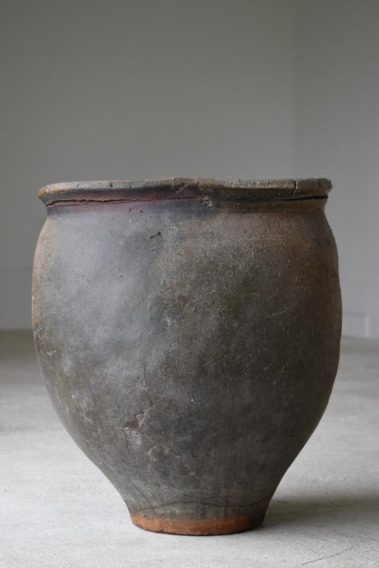 Extremely Rare Japanese Antique Pottery 1600s-1700s/Tsubo Flower Vase ...