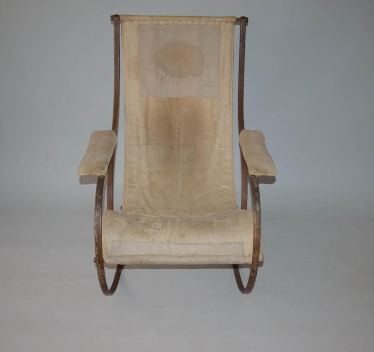 Extremely Rare Rocking Chair by Peter Cooper, 1850s For Sale at 1stDibs