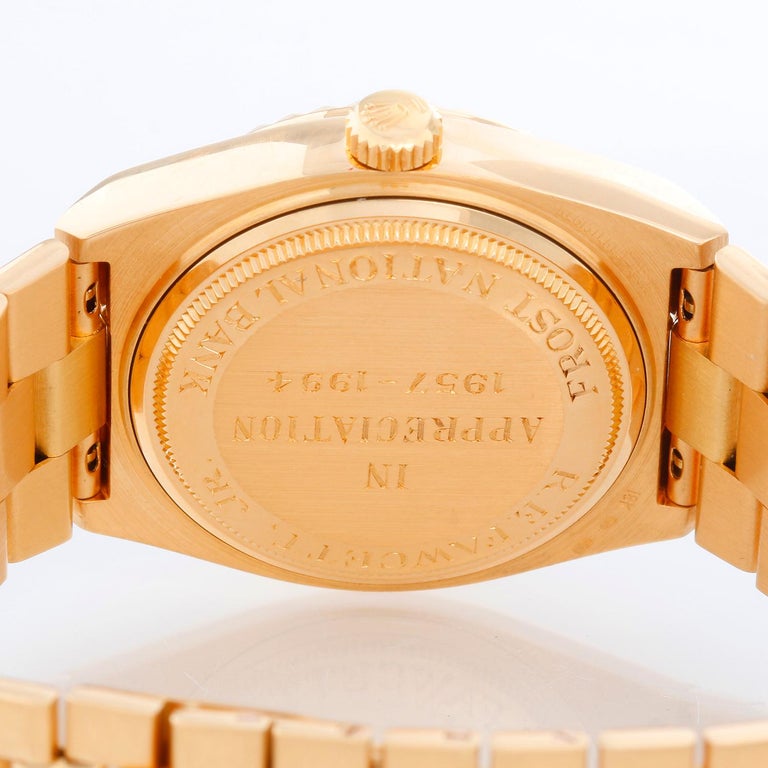Extremely Rare Rolex Oysterquartz Pyramid 18k Gold Watch 19028 For Sale ...