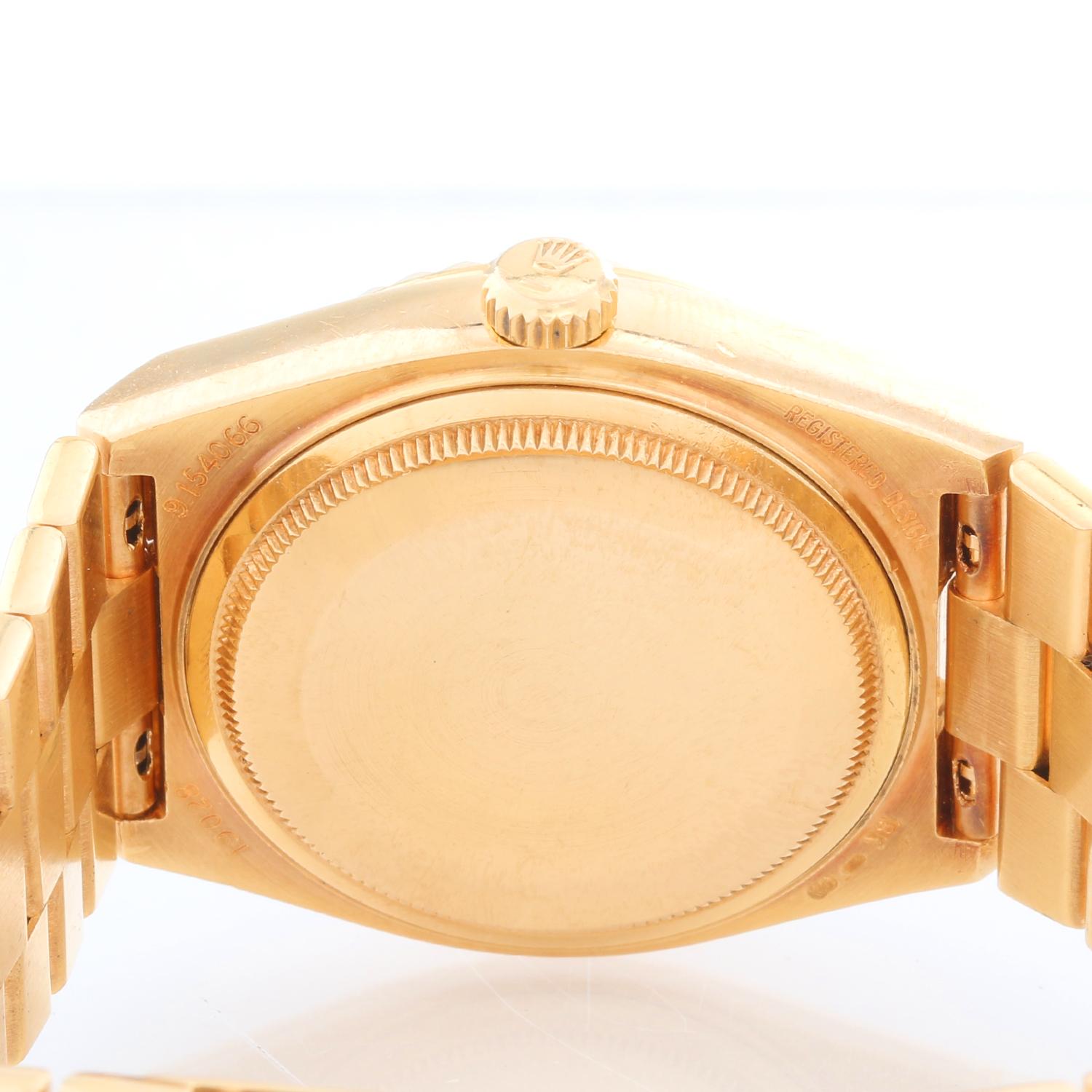 Extremely Rare Rolex Oysterquartz Pyramid 18 Karat Gold Watch 19028 at ...