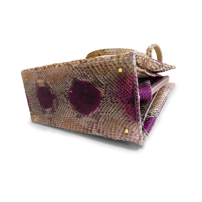 Extremely Rare Vintage Martin Van Schaak Snake Skin Hand Bag For Sale ...