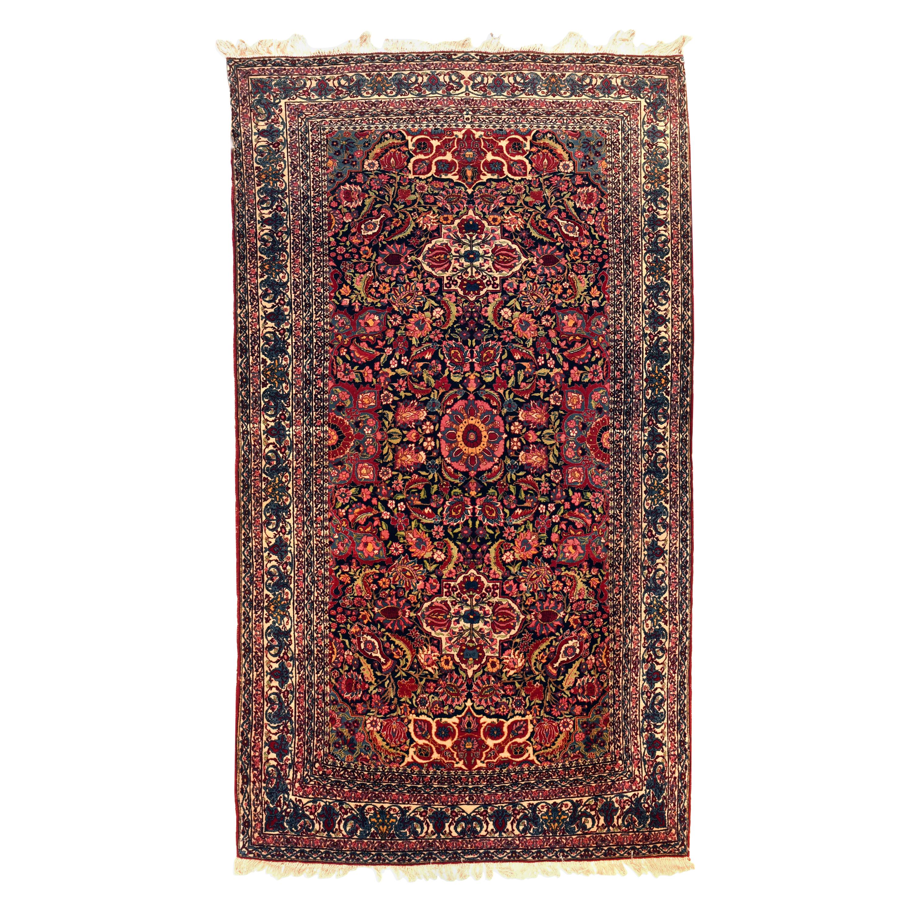 Persian Lavar Kerman Area Rug For Sale at 1stDibs