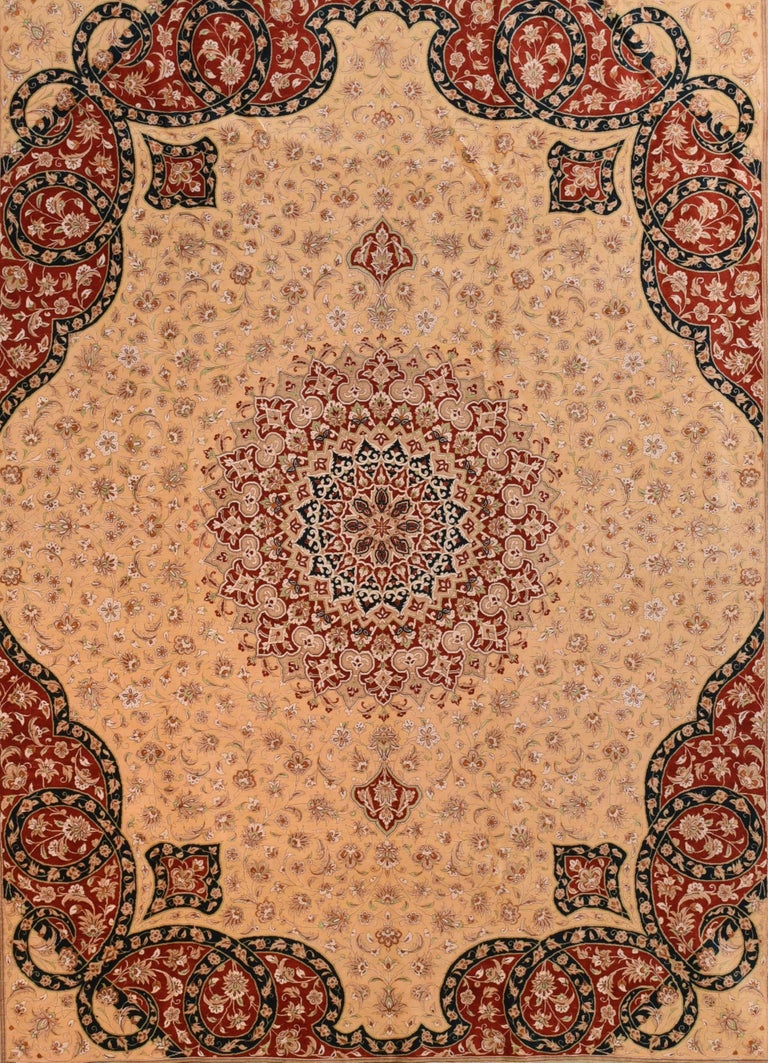 Extremely Fine Persian Silk Qum For Sale at 1stDibs