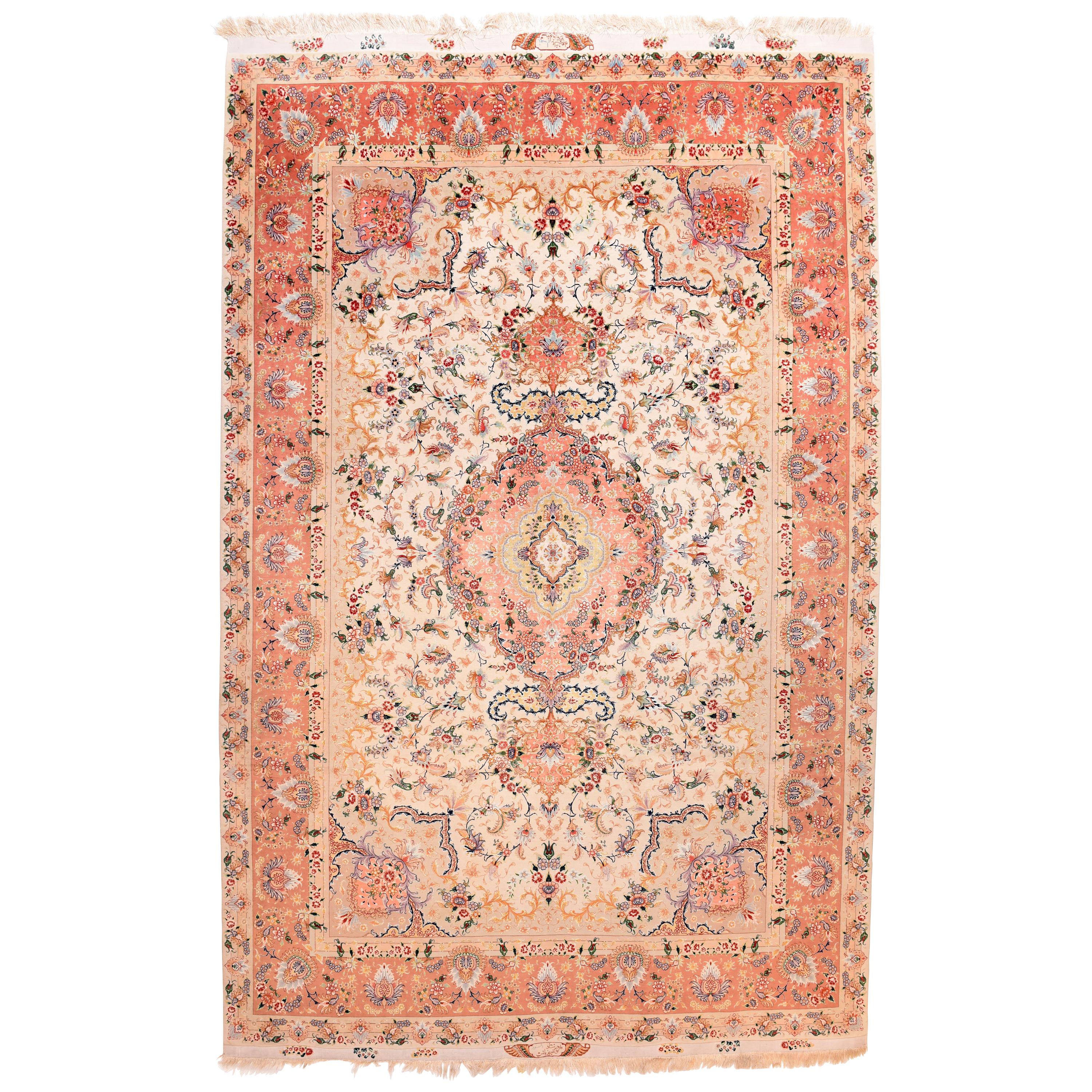 Extremely Fine Persian Tabriz For Sale at 1stDibs