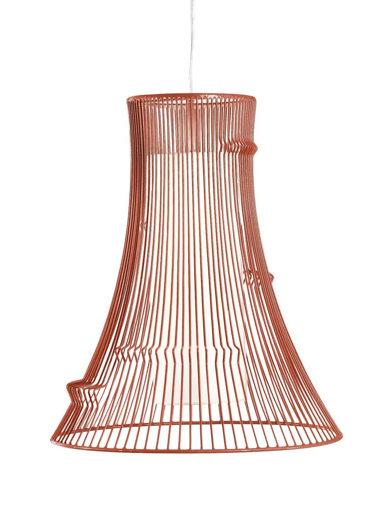 Contemporary Art Deco Inspired Extrude Pendant Lamp Black Powder Coated ...