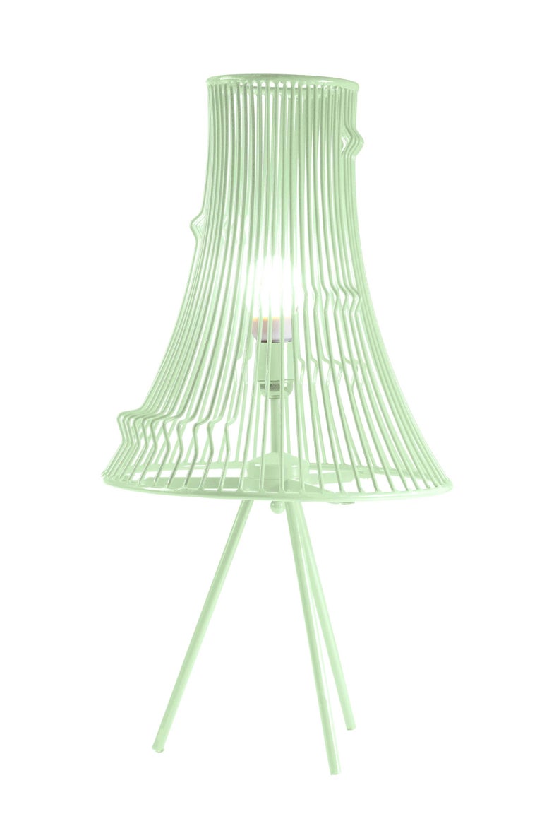 Contemporary Art Deco Inspired Extrude Table Lamp Tripod Black For Sale ...
