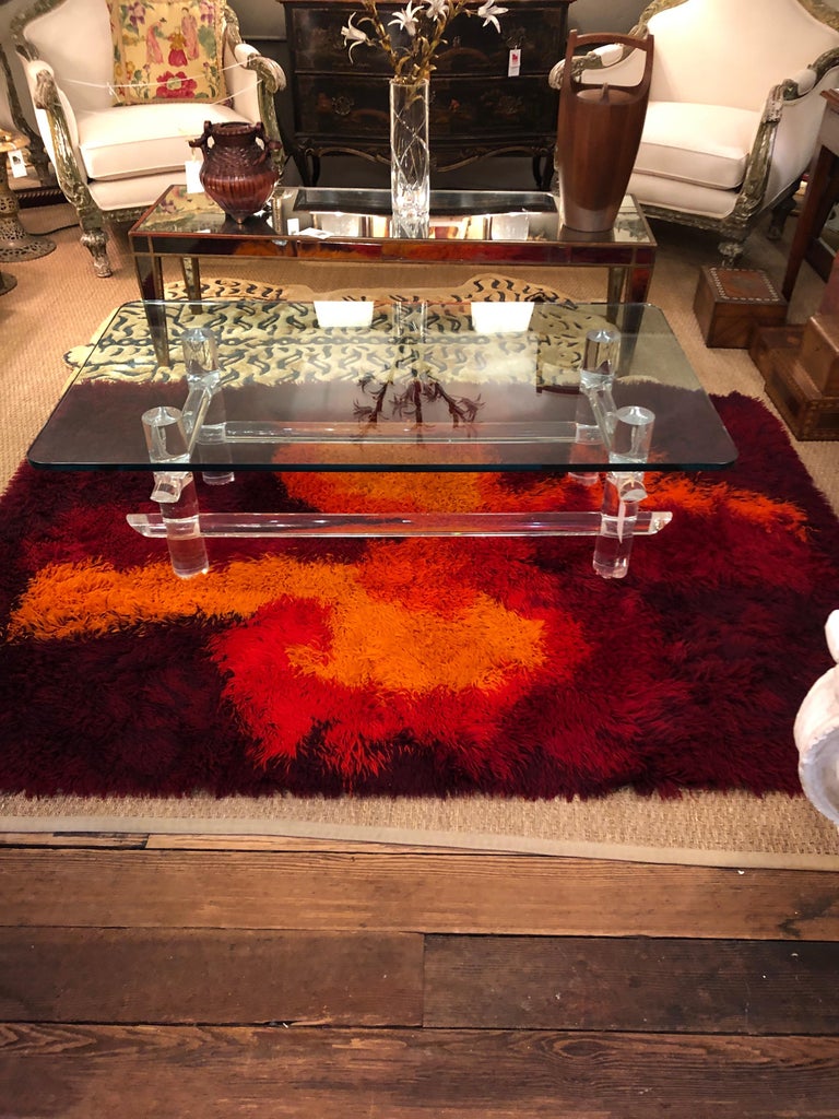 Eye Popping Mid-Century Modern Scandinavian Plush Shag Rug at 1stDibs ...