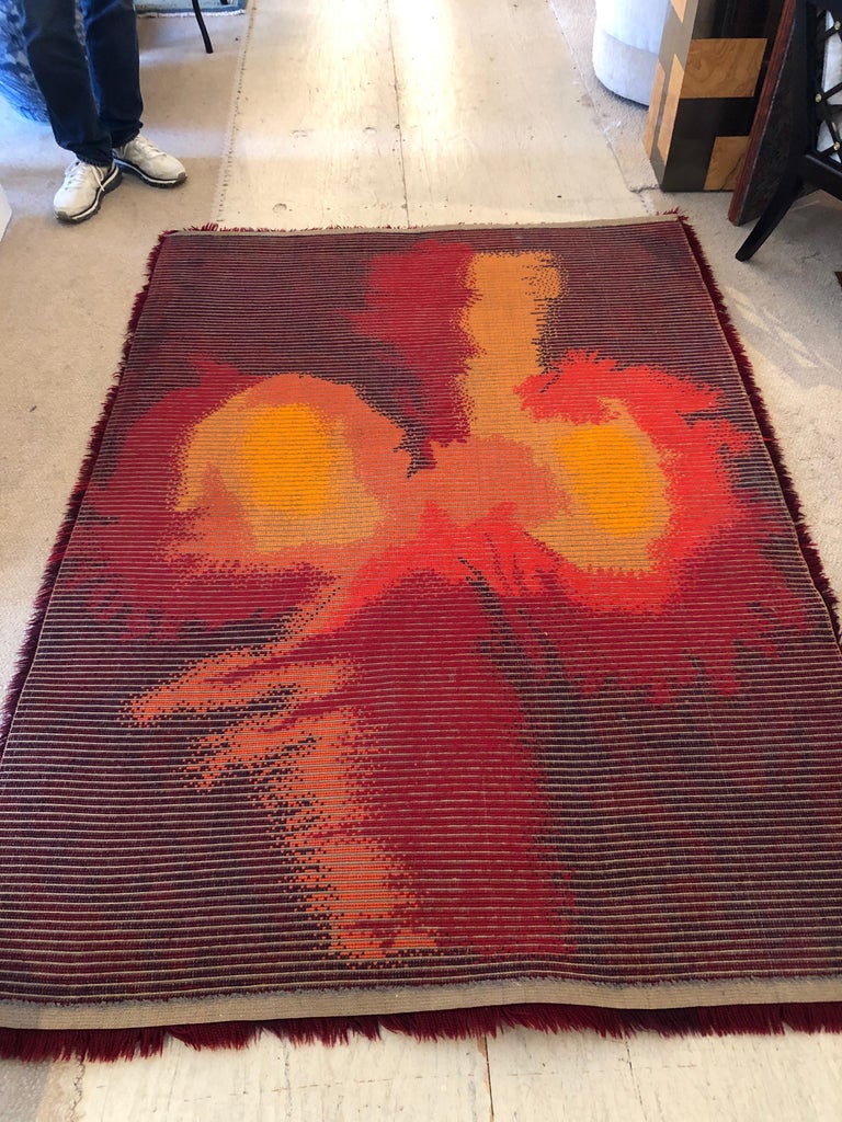 Eye Popping Mid-Century Modern Scandinavian Plush Shag Rug at 1stDibs ...