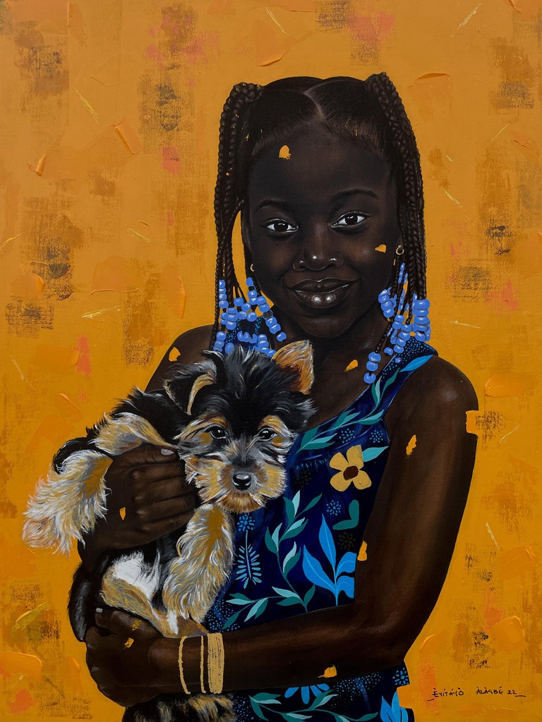 Eyitayo Alagbe - Girl Child and Her Companion 1 at 1stDibs