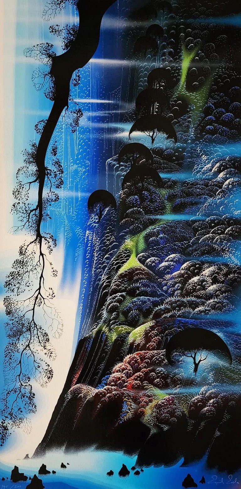 Eyvind Earle - STEEP COASTLINE' 1996 For Sale at 1stDibs