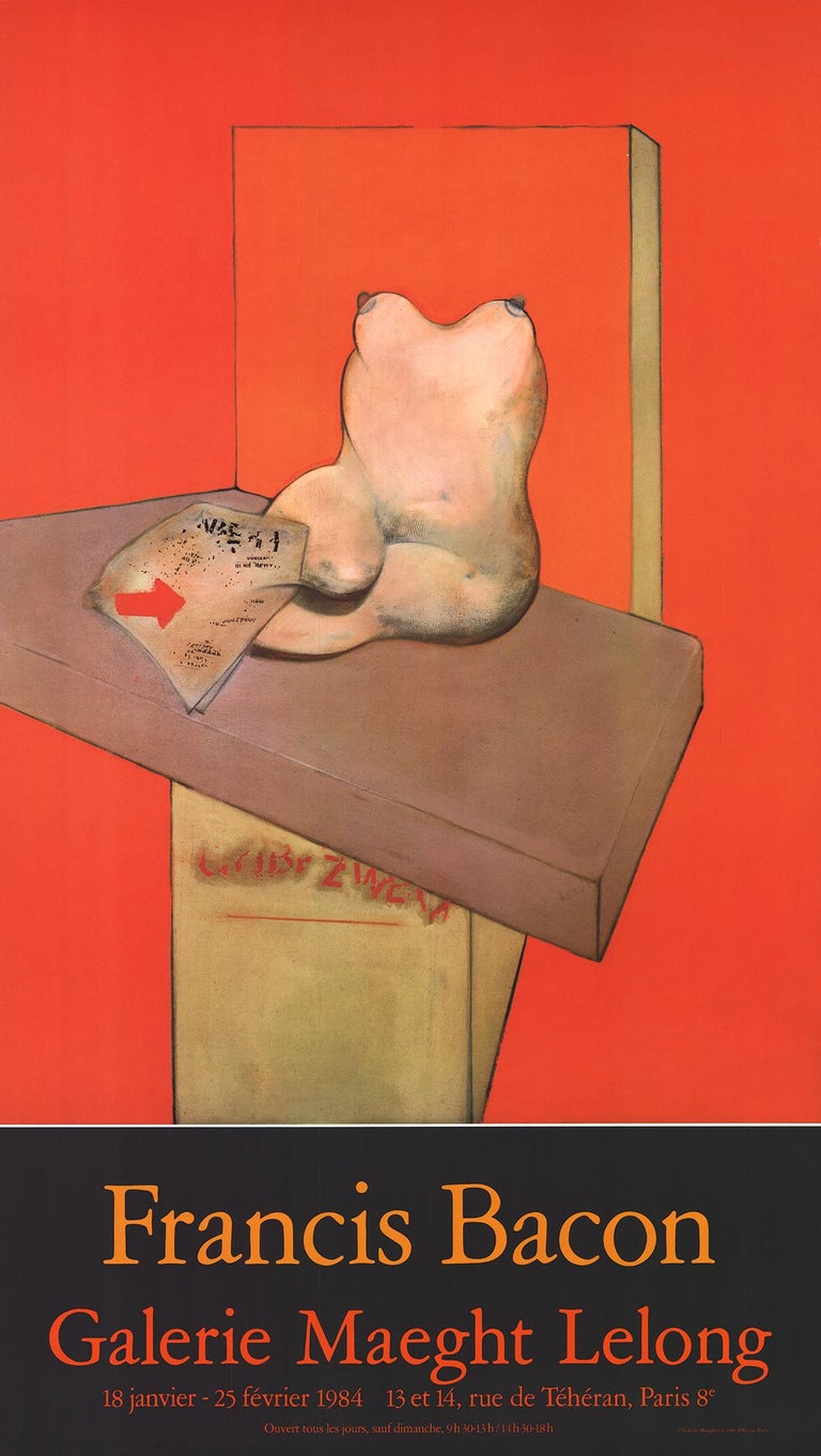 Francis Bacon - Francis Bacon-Galerie Maeght Lelong 1984-31.5" x 18 ...