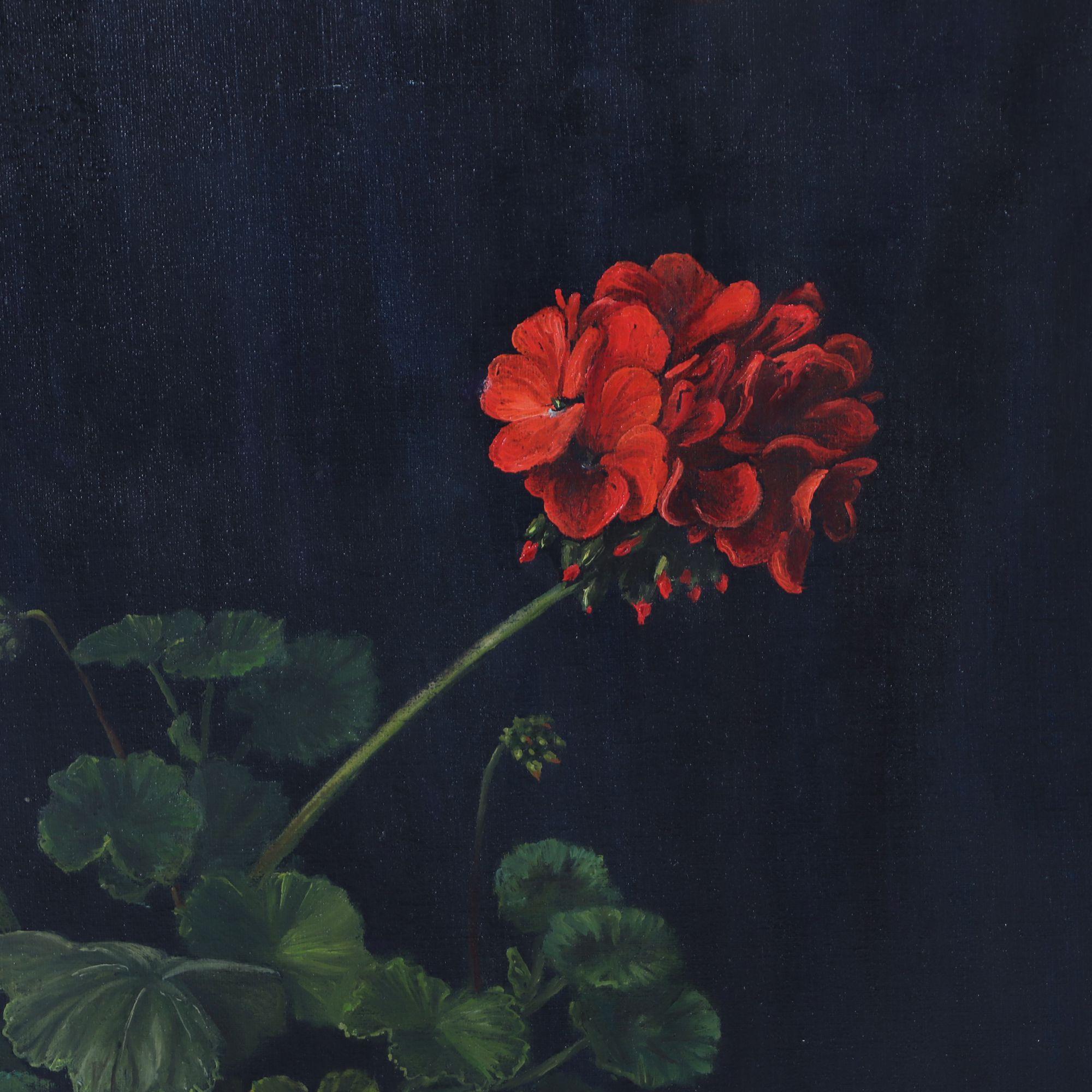 F. C. Williams 20th Century Still Life Painting of Geraniums For Sale ...