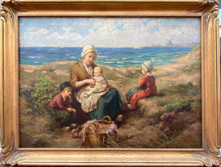 F. G. Grust - “Seaside Picnic” For Sale at 1stDibs