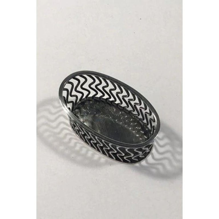 F. Hingelberg. Sterling Silver Small Wire Bowl No 1086B For Sale at 1stDibs