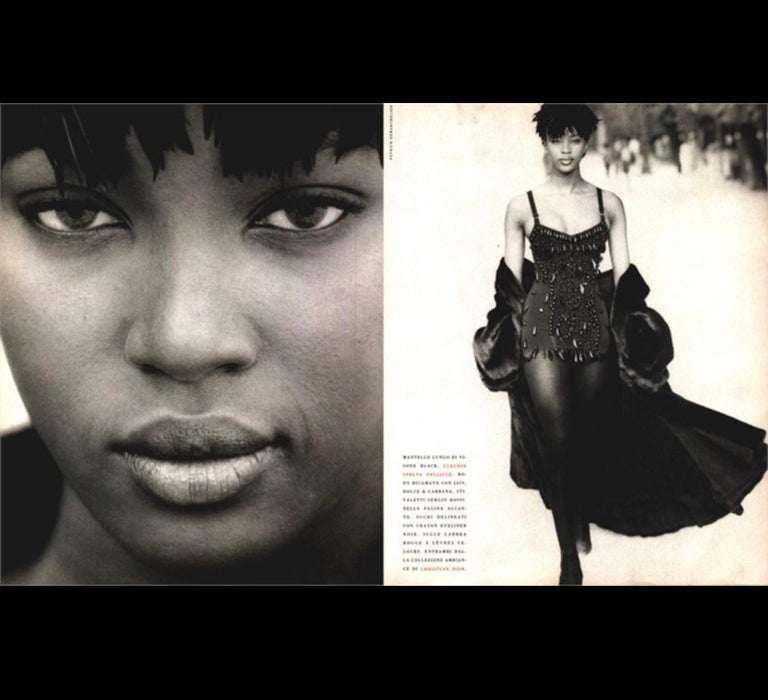 F/W 1989 Dolce and Gabbana Runway Black Beaded Bustier Bodycon Mini ...