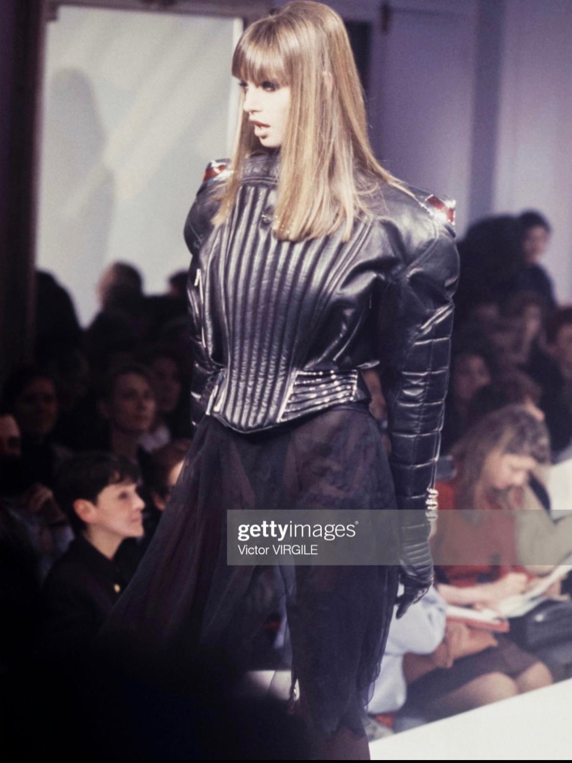 F/W 1989 Thierry Mugler Hiver Buick Sculptural Chrome Grille Leather ...