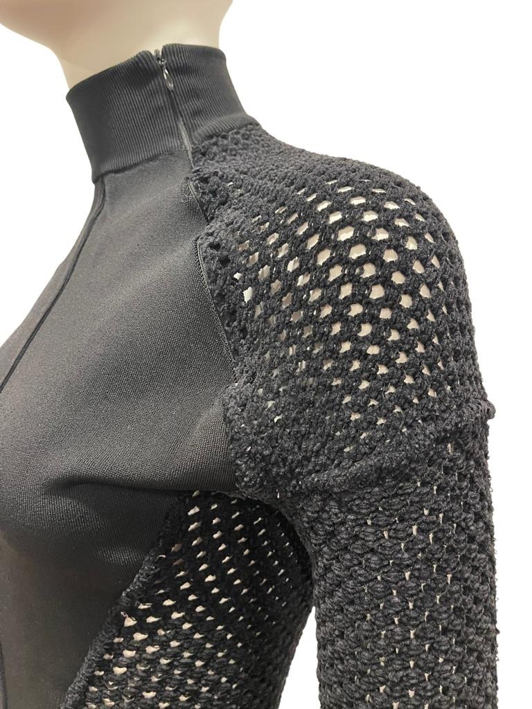 F/W 1991 Azzedine Alaia Dress Sheer Sides For Sale at 1stDibs