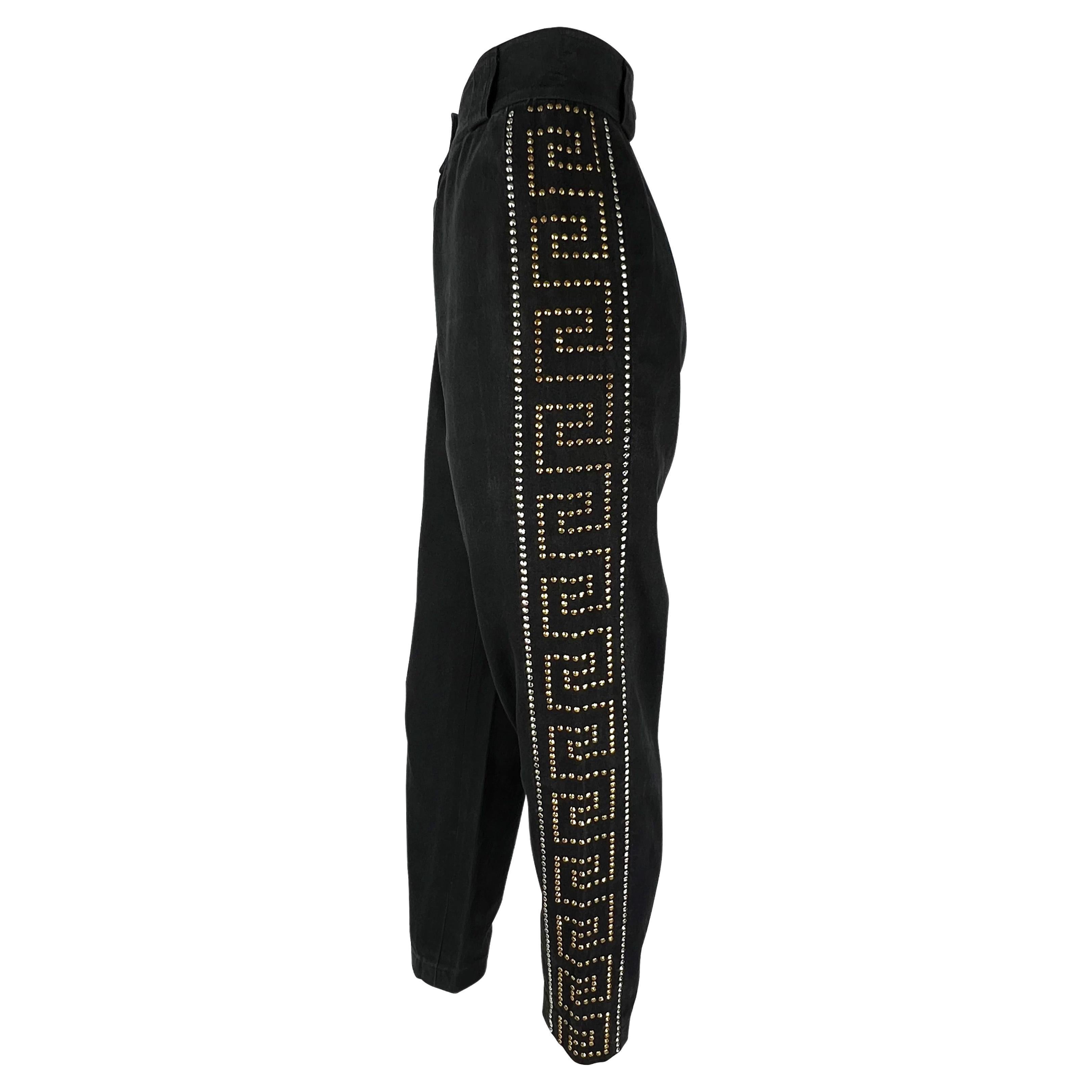1990s Vintage Gianni Versace Couture Ombre Leopard Animal Print Pants ...