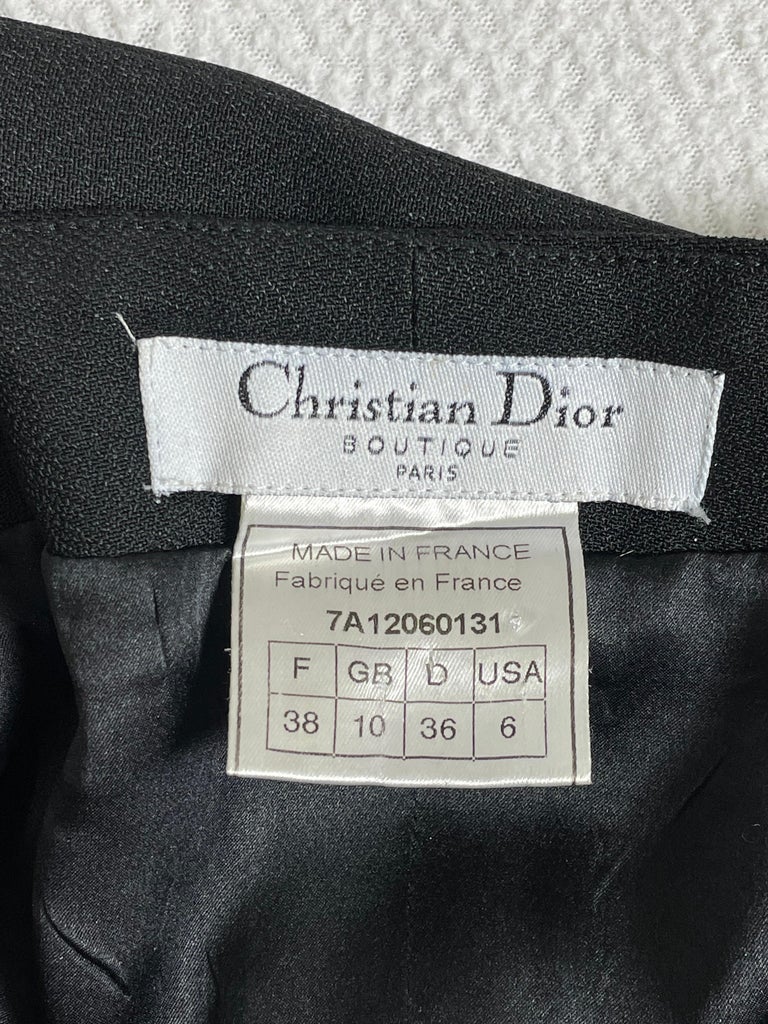 F/W 1997 Christian Dior by John Galliano Black Beaded High Slits Mini ...