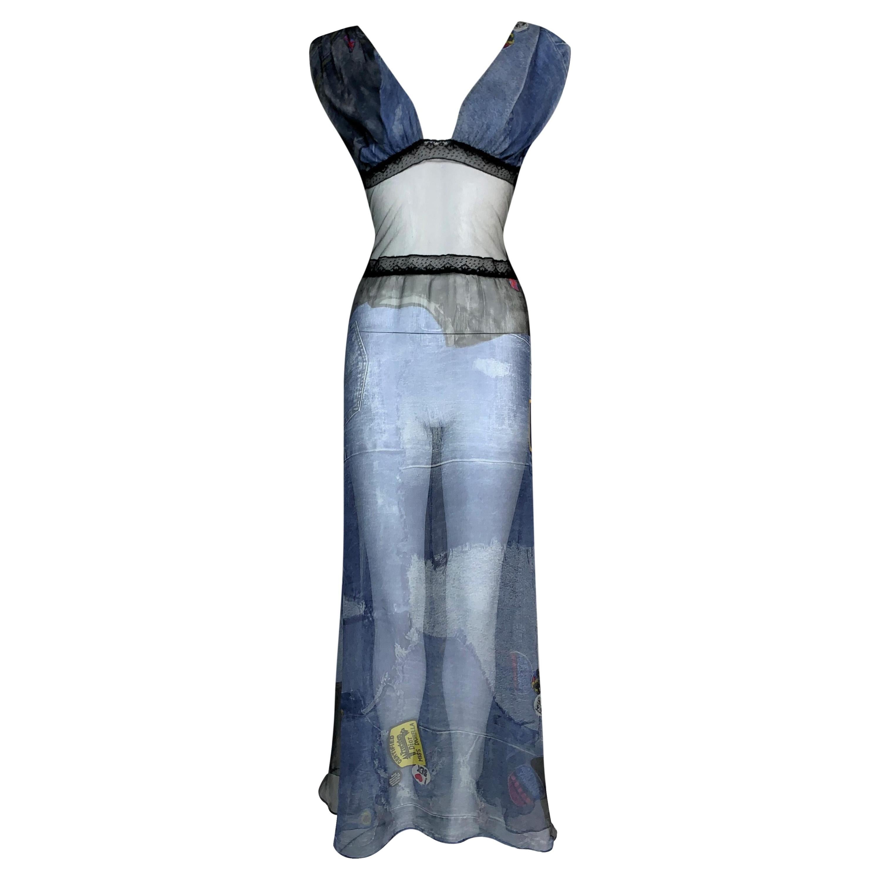 John Galliano For Christian Dior 1998 Bias Cut Lingerie Slip Dress At