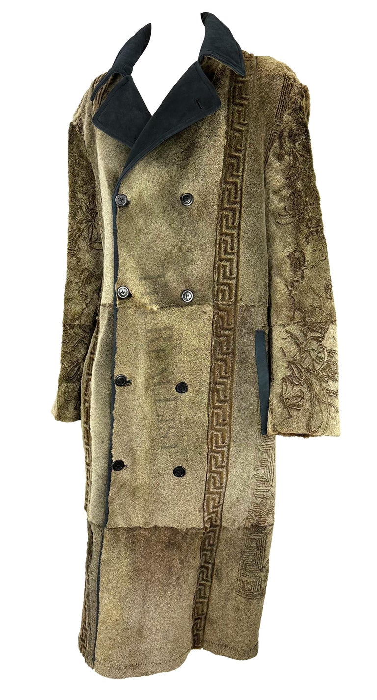 F/W 2001 Gianni Versace by Donatella Painted Pony Hair Brown Full ...