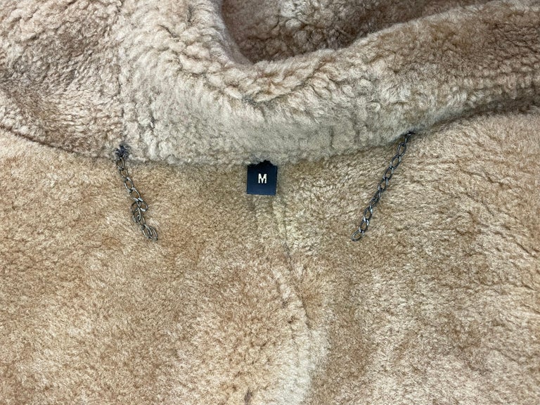 F/W 2003 Roberto Cavalli Runway Brown Leather Shearling and Fox Bomber ...