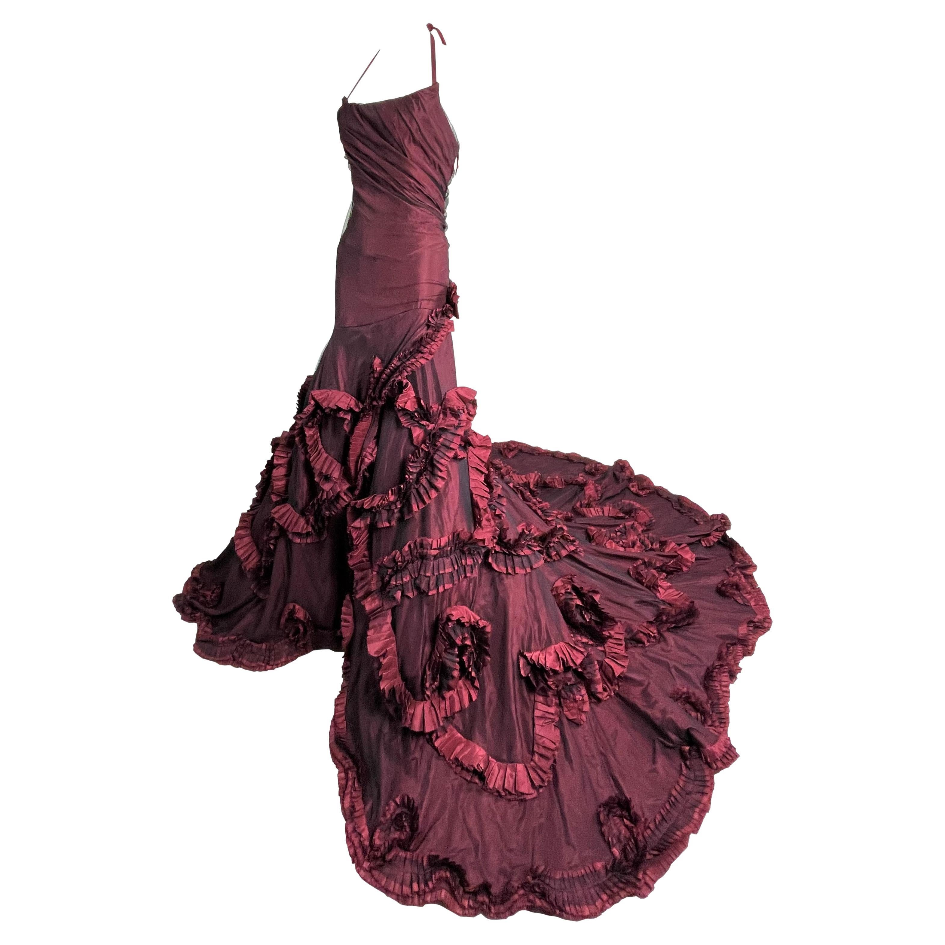 Roberto Cavalli Snake Beads Embellished Black Stretch Dress Gown It. 40 ...