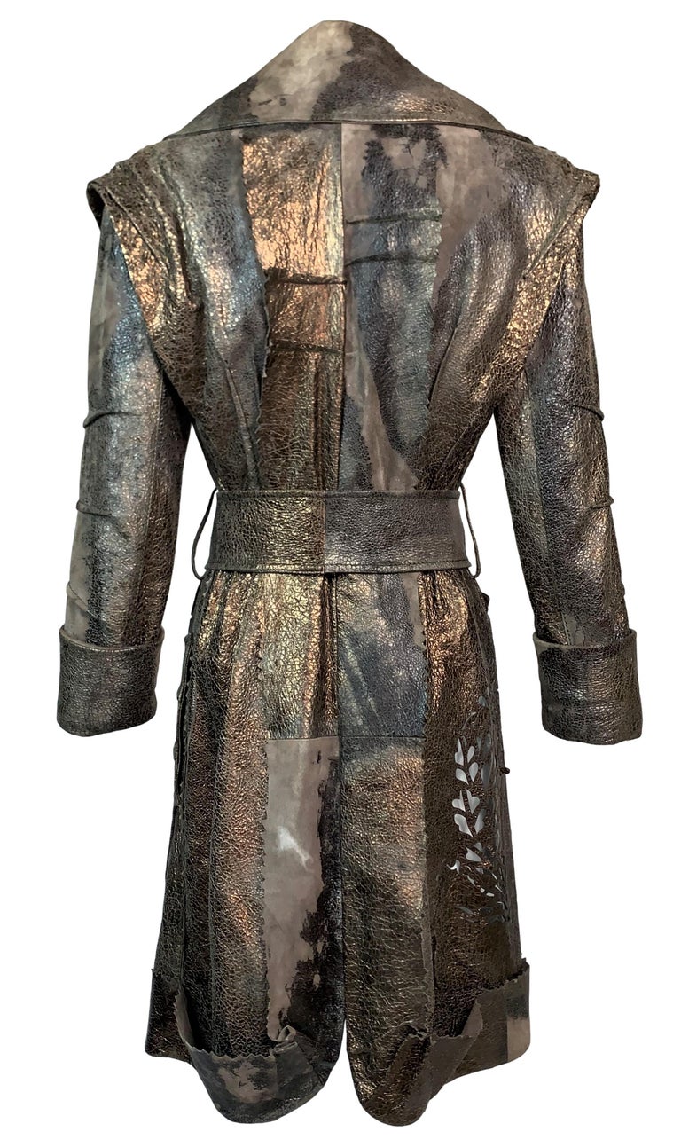 F/W 2006 Christian Dior John Galliano Bronze Leather Pirate Cut-Out ...