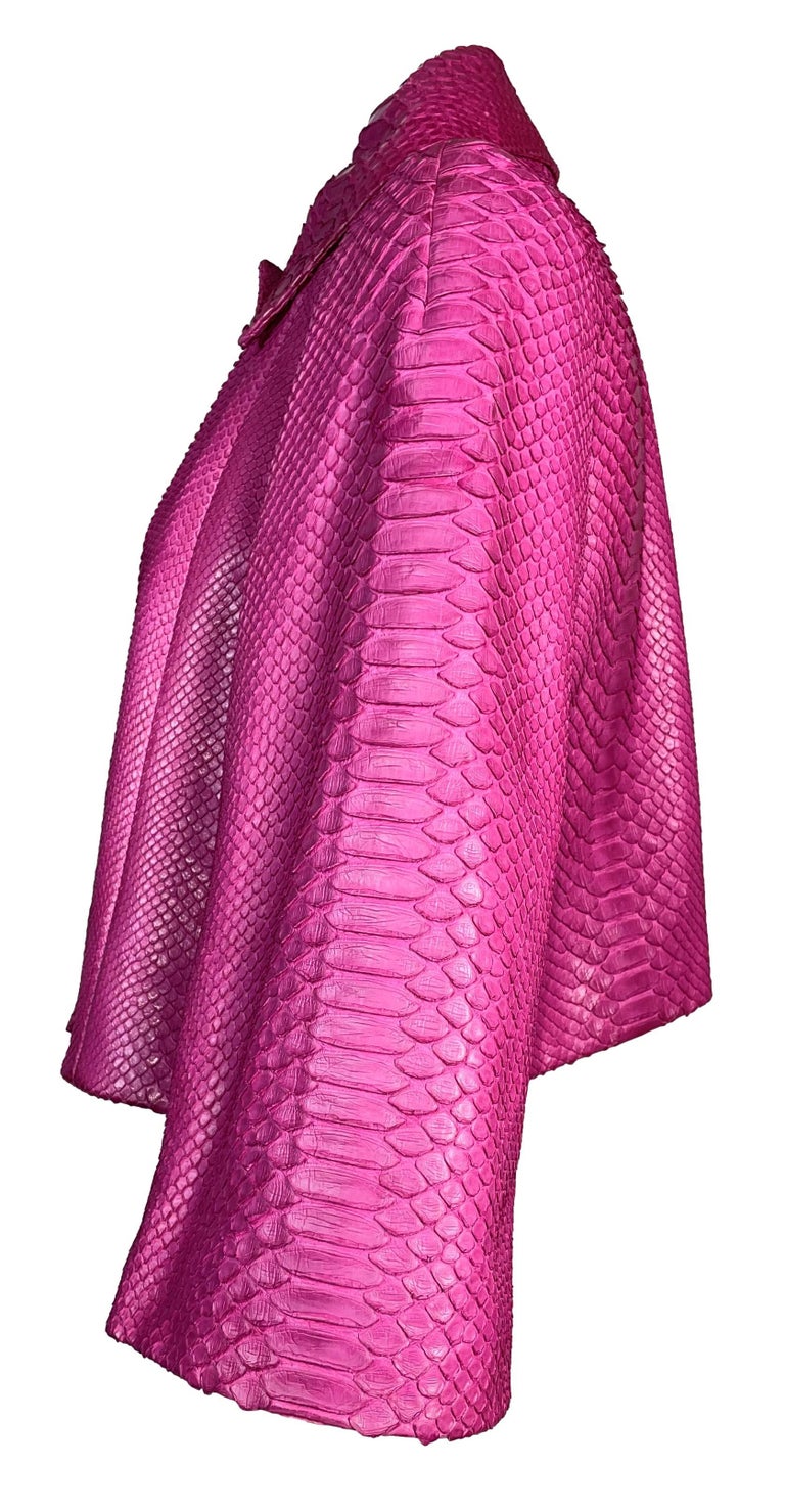 F/W 2007 Christian Dior John Galliano Runway Hot Pink Python 60's Short ...