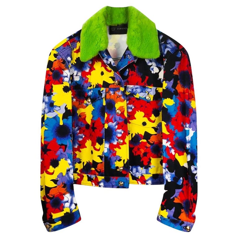 F/W 2012 L #29 VERSACE FLORAL CAMO JACKET 58 - 4XL from Celebrity ...