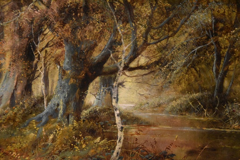 F. Walters - Oil Painting Pair by F. Walters "Spring on the Severn ...