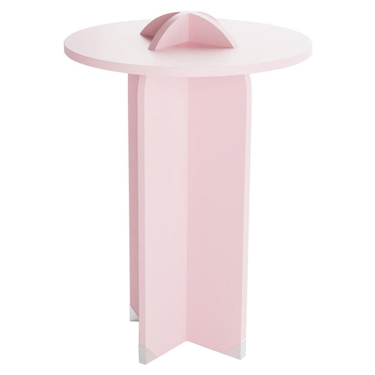 F4 TT01 Pink Side Table For Sale at 1stDibs