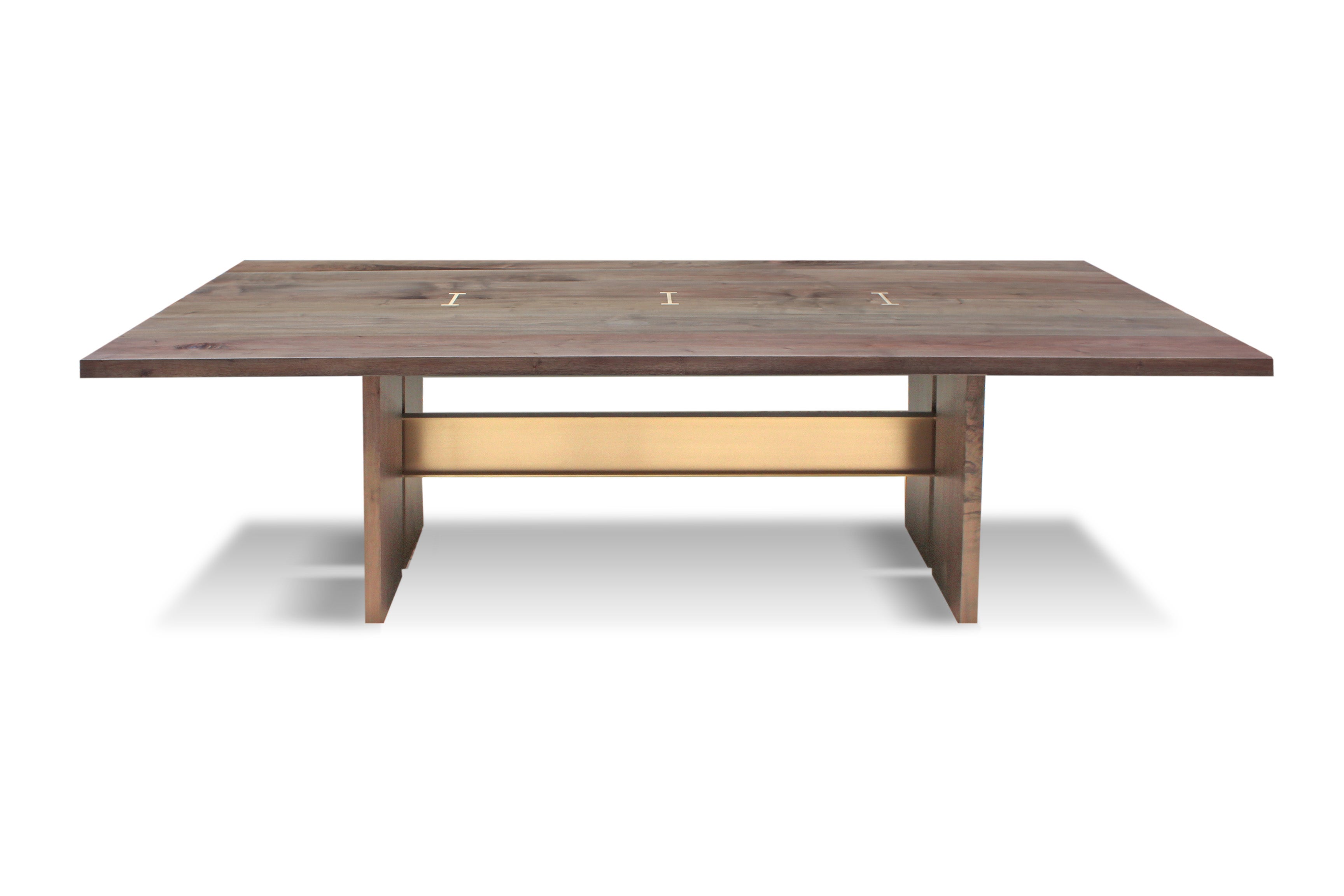 Girder Table in Cerused White Oak and Blackened Steel by Mark Jupiter ...