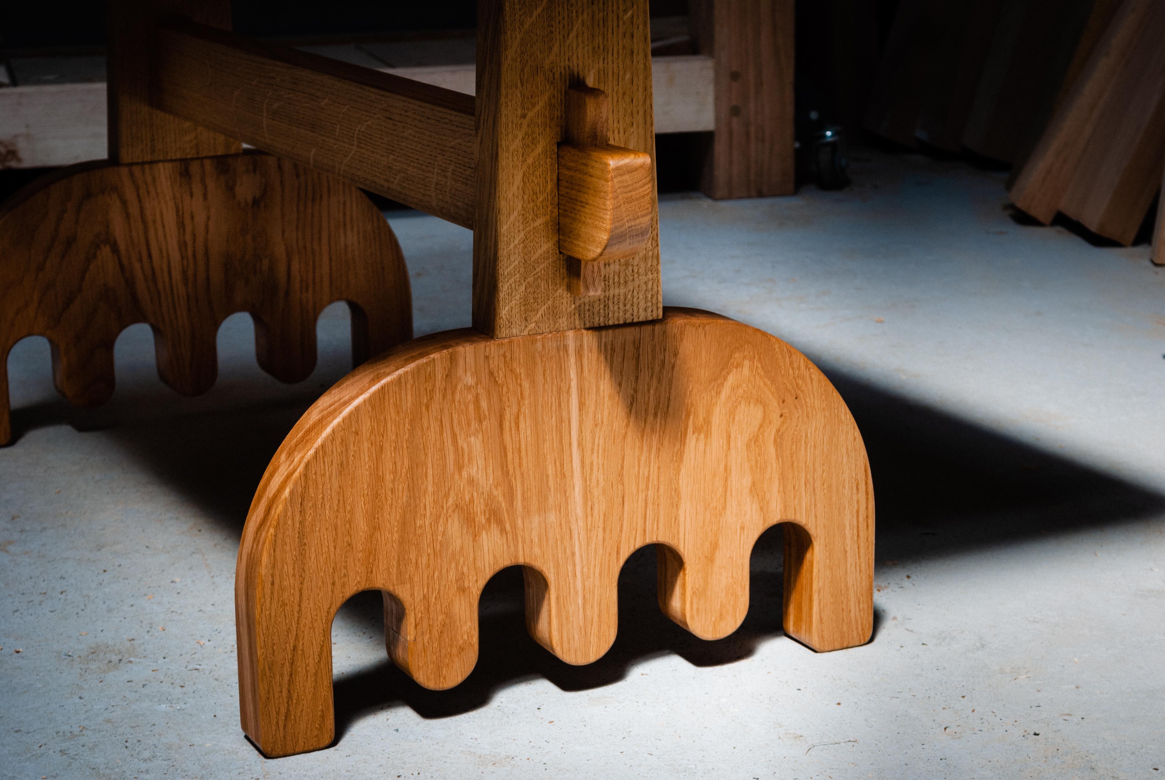 Refectory Dining Table, Solid Oak, Organic Modern, Design by Loose Fit ...