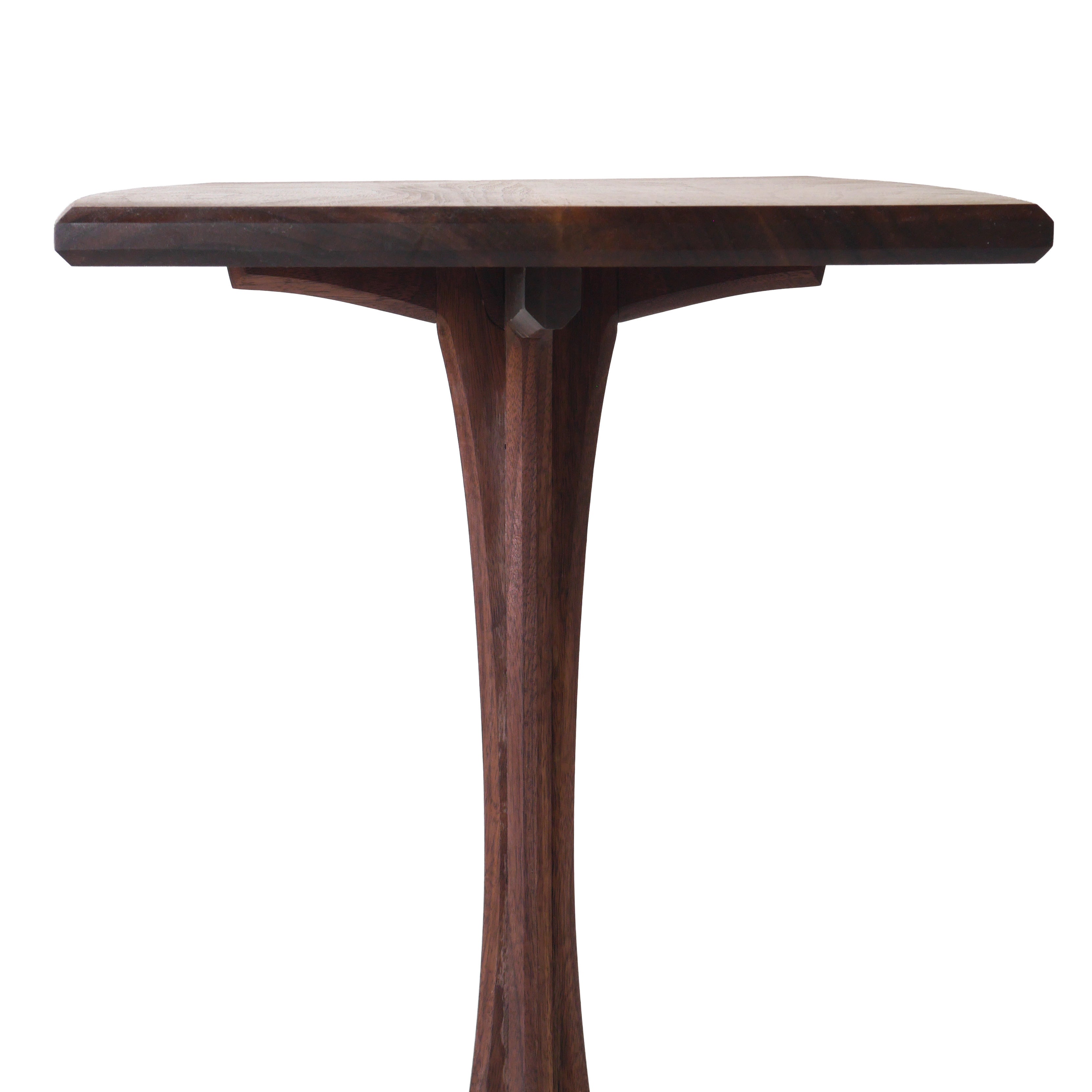 Walnut and Ash Coriolis Side Table, Three Drawer Modern Nightstand ...