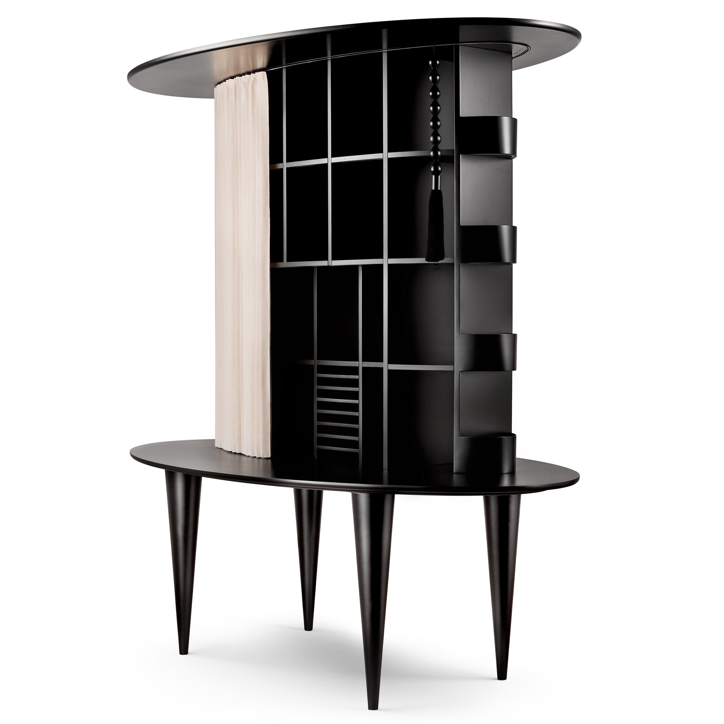 Hourglass Lamp, Wooden Contemporary Floor Lamp by Eliz Evar For Sale at ...