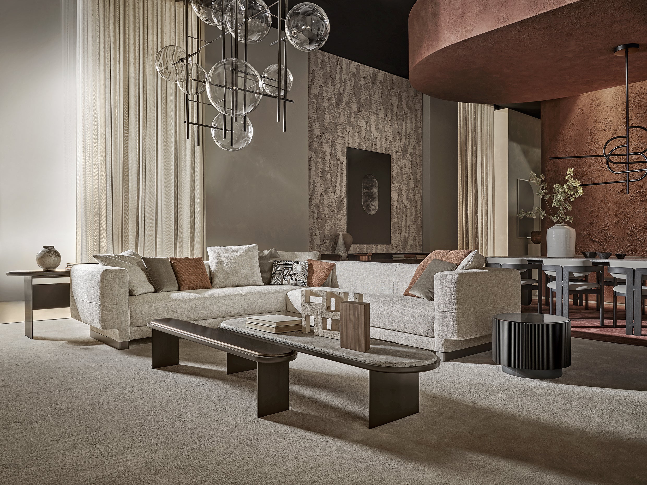 Groundpiece Modular Sofa in Topazio 991 by Flexform, Imported from Italy For Sale at 1stDibs ...