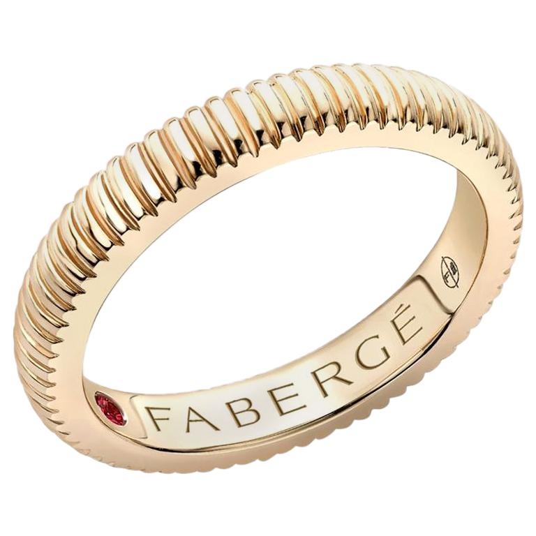 Faberge Diamond Enameled Yellow Gold Band Ring at 1stDibs | faberge ...