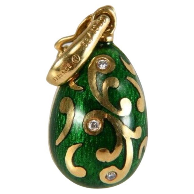 Fabergé Pendant, 750/18k Gold, Diamond, Enamel, Limited Edition 1G168 ...